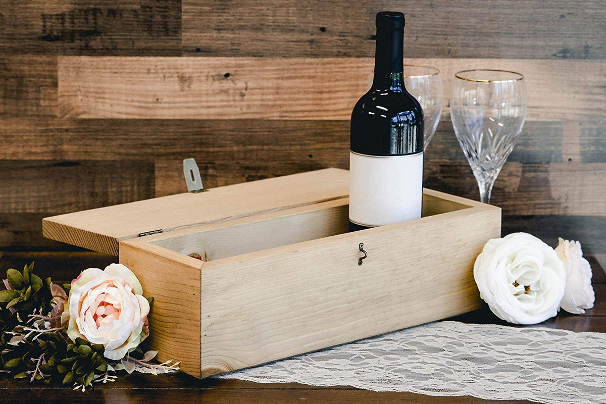 Custom Wood Wine Box w/ Lock - Made in USA – Cades and Birch