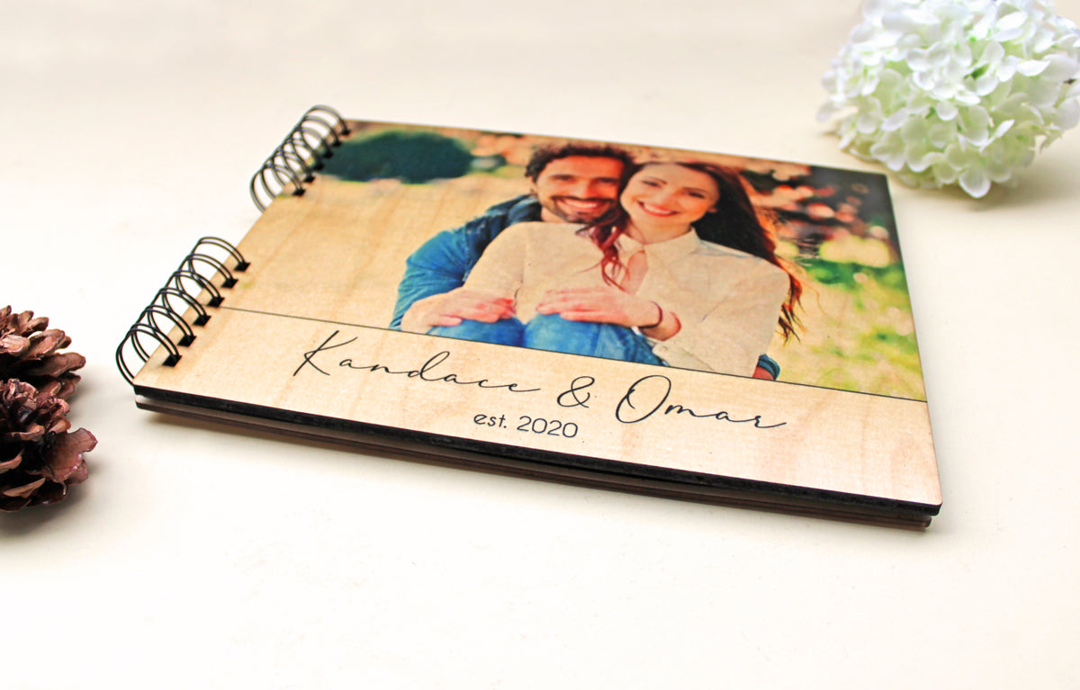 Photo Album or Guest Book - Personalized Photo Cover – Cades and Birch