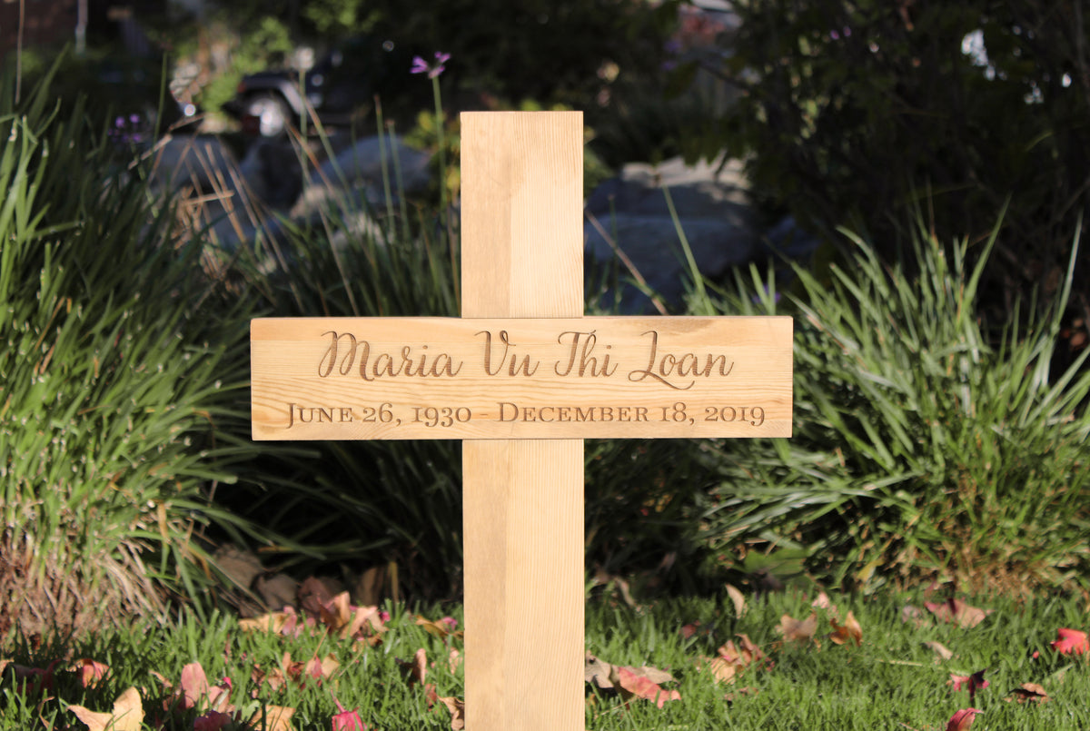 Wooden Memorial Crosses - Made in USA – Cades and Birch