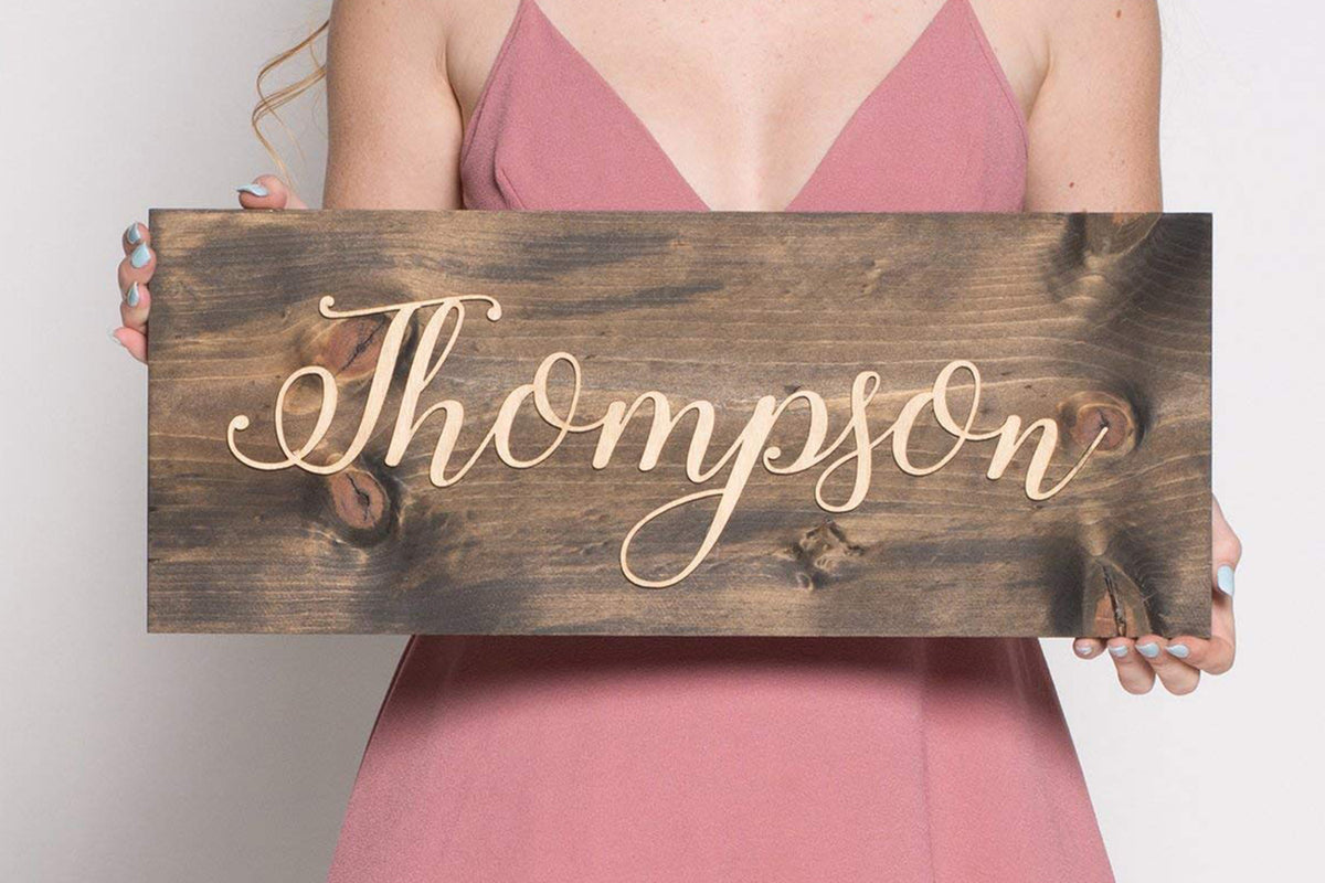 Rustic Wood Personalized Sign - Birch – Cades and Birch